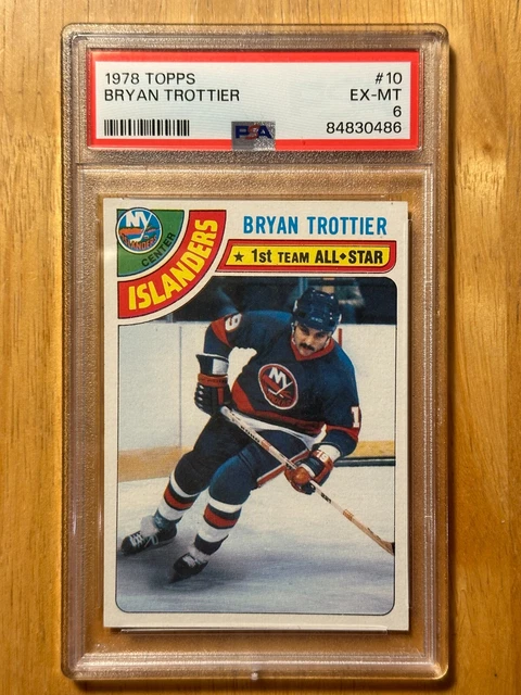 1978-79 TOPPS HOCKEY Card #10 Bryan Trottier Psa 6 New York Islanders ...