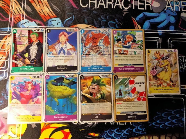 ONE PIECE TCG Pre-Release OP02 OP03 OP04 ENG LOT 9 CARDS £31.08 ...