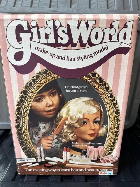 VINTAGE 1970S PALITOY Girl’s World Make Up & Head (Original Box Nearly ...