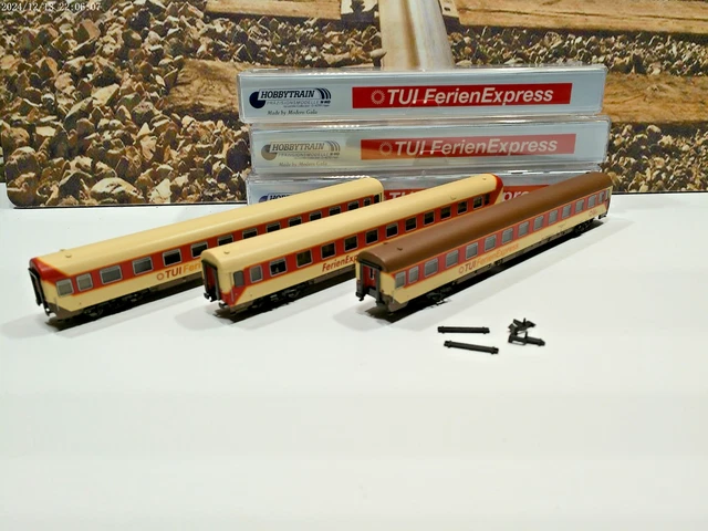 HOBBYTRAIN H22050 TUI Ferien Express Personenwagen-Set Spur N 15/85 EUR ...