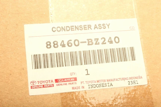 88460-BZ240 CONDENSER ASSY OEM Genuine Toyota AC Cooling System ...