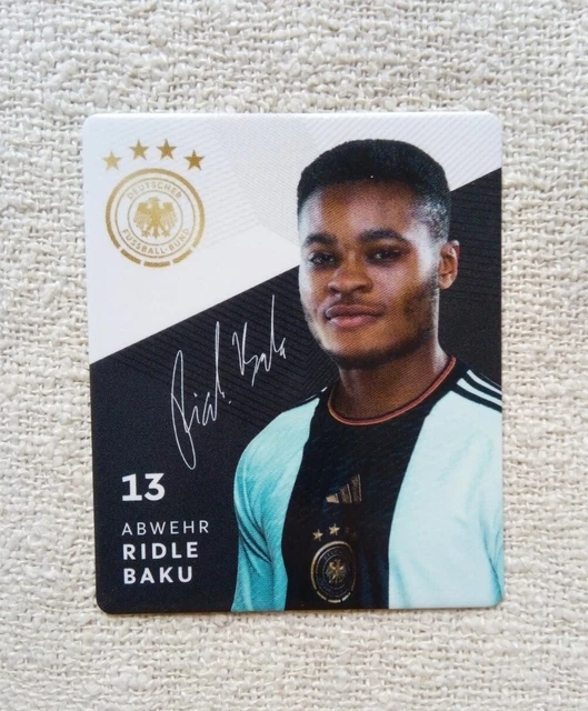 REWE DFB TRADING Card Football World Cup 2022 13 Ridle Baku Defense NEW ...
