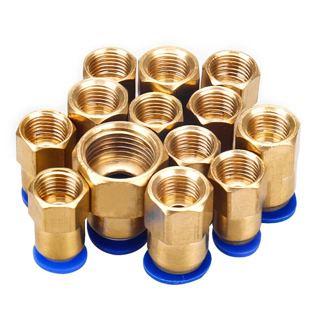 10PCS/SET PC AIR Fitting Connector for 4mm-12mm Female Thread Hose Tube ...