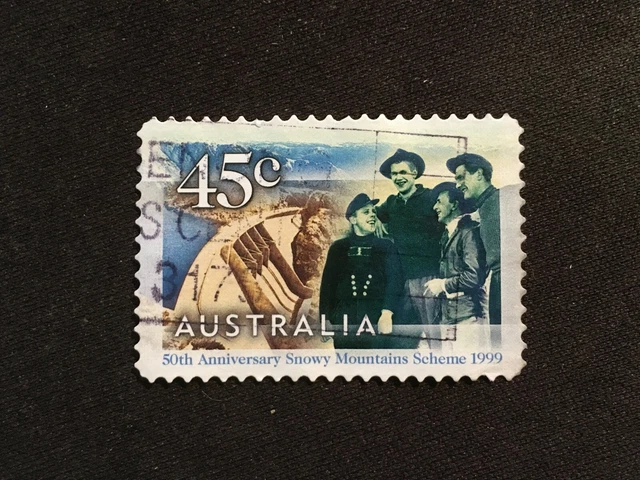 1999 AUSTRALIA 50TH Anniversary Snowy Mountains Scheme 45C Carpenters P ...