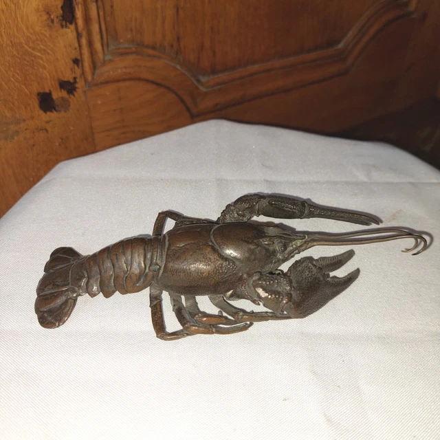 ANCIENNE ÉCREVISSE EN Bronze Très Réaliste EUR 70,00 - PicClick FR