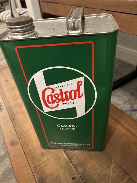 CASTROL MOTOR OIL Classic Xl 1 Gallon Empty Tin £19.99 - PicClick UK