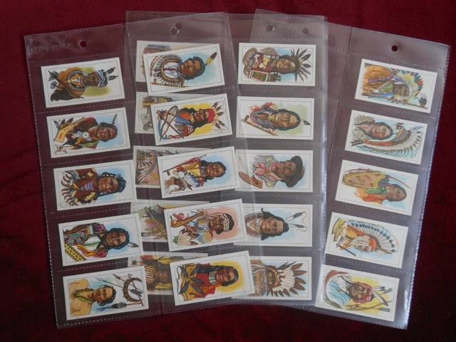 AMERICAN INDIAN TRIBES George Payne G.P. Tea 1962 X25 Complete Set ...