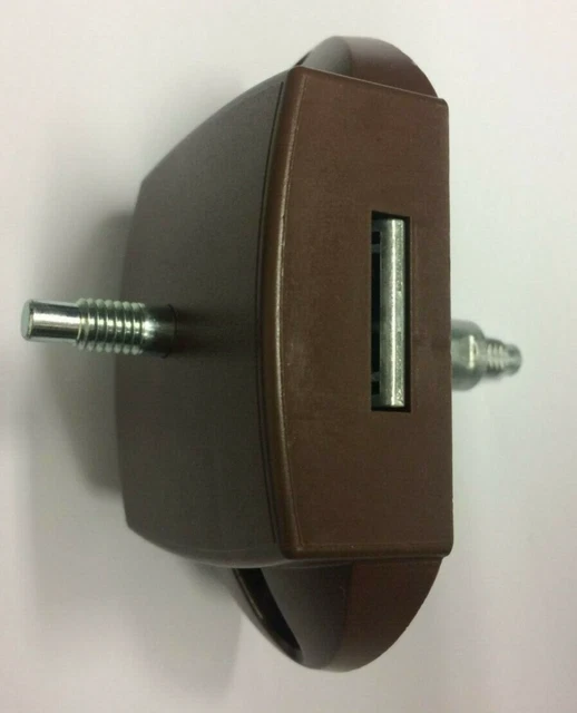 PUSH BUTTON TOILET Door Lock - Brown Plastic for Caravan Motorhome ...