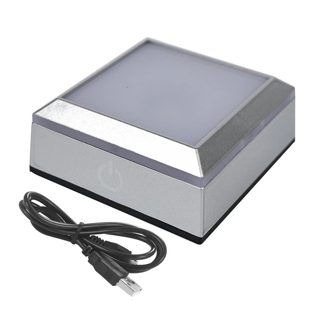 LED LIGHT BASE Multicolor Display Lighted Base Touch Switch for Glass ...