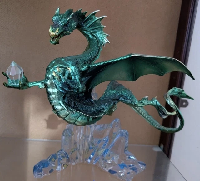 FRANKLIN MINT GREEN Dragon Statue Michael Whelan Mint Condition $212.74 ...