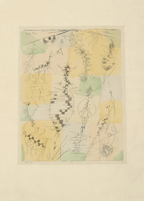 INSECTS, 1919, PAUL KLEE Vintage Expressionism, Surrealism, Bauhaus ...
