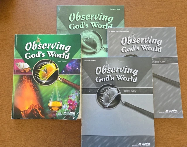 ABEKA OBSERVING GOD'S World Student Text, 3 Keys: Text, Test, Quiz ...