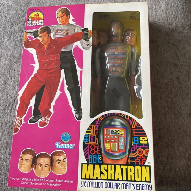 SIX MILLION DOLLAR Man. 'Maskatron'. Sin usar, en caja. Kenner. Raro ...