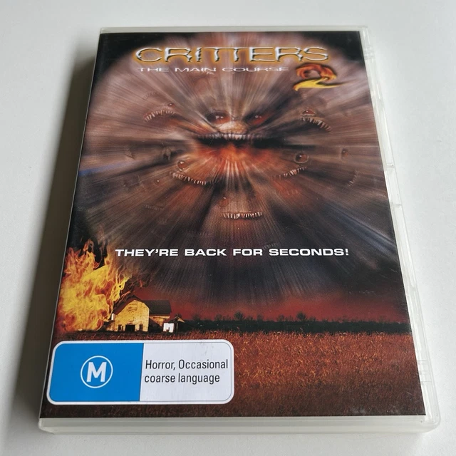 CRITTERS 2 THE Main Course DVD 1988 RARE Cult Action Horror Region 4 $8 ...