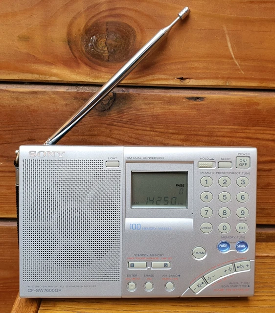 SONY ICF-SW7600GR DOUBLE Conversion Portable Digital World Radio ...