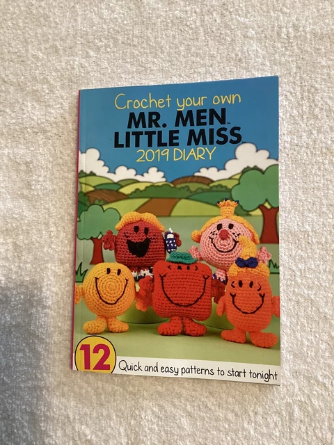 CROCHET MR MEN & Little Miss 2019 Diary Patterns £0.99 - PicClick UK