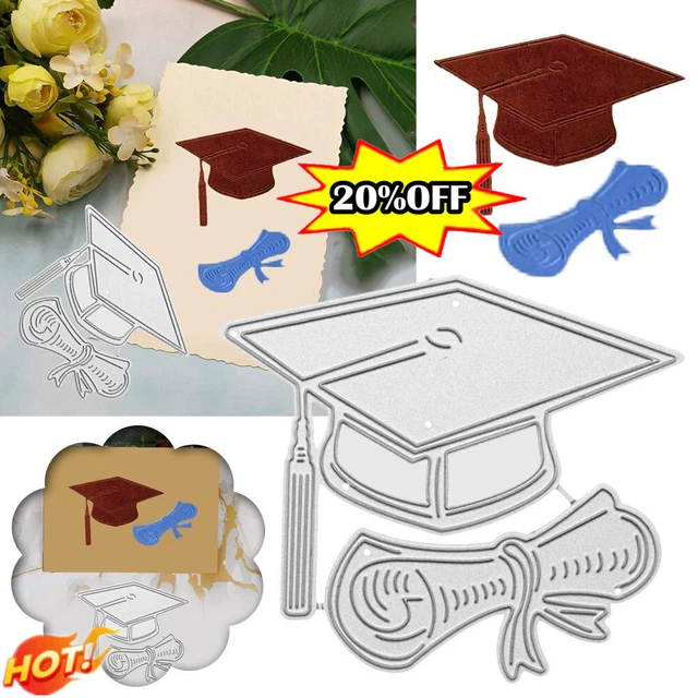 GRADUATION HAT CERTIFICATE Metal Cutting Dies DIY 2024 Decoration $5.71 ...