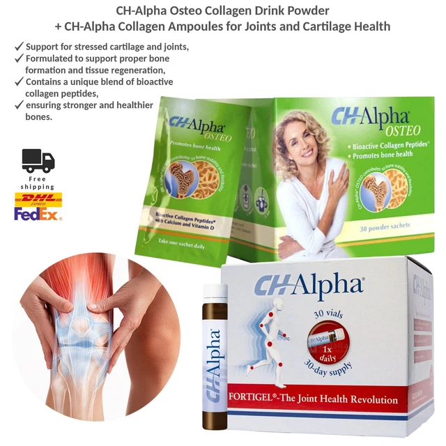 CH-ALPHA KOLLAGEN-AMPULLEN UND Osteo-Pulver für Knorpel- und ...