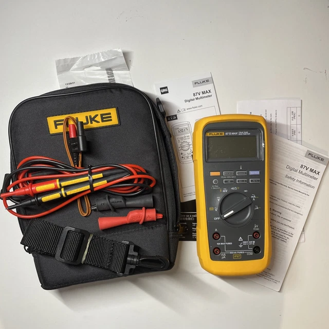 FLUKE 87V MAX True-rms Digital Multimeter. With case and accessories. £ ...