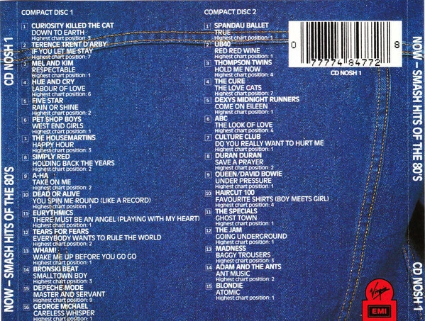 NOW THATS WHAT I Call Music - Smash Hits Of The 80s (1987) - VG £20.00 ...