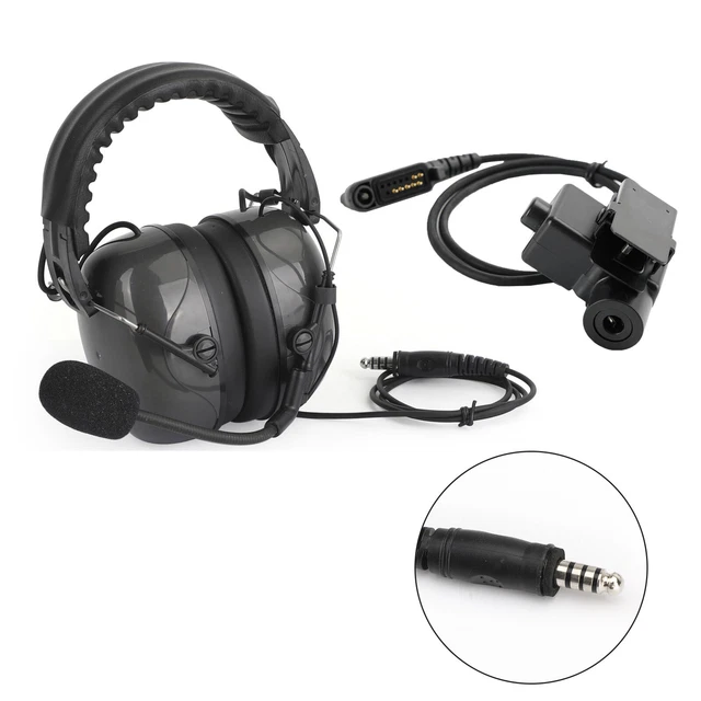 7.1-C5 ADJUSTABLE NOISE Cancelling Headset pour Hytera PD600 PD602 ...