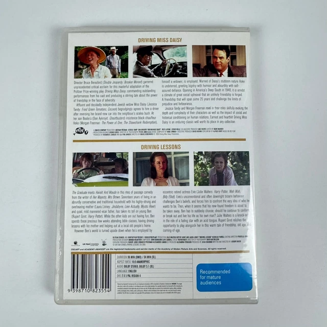 DRIVING MISS DAISY & Driving Lessons ( 2 DVD) Jessica Tandy Julie ...