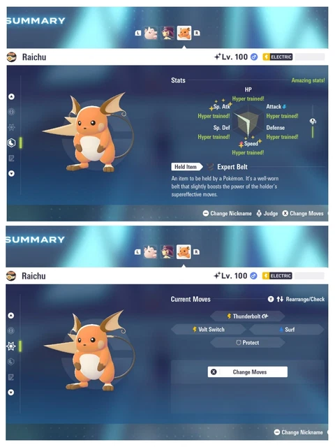POKEMON LEGENDS ZA! Shiny Raichu Battle Ready LVL 100 Hyper Trained $1. ...