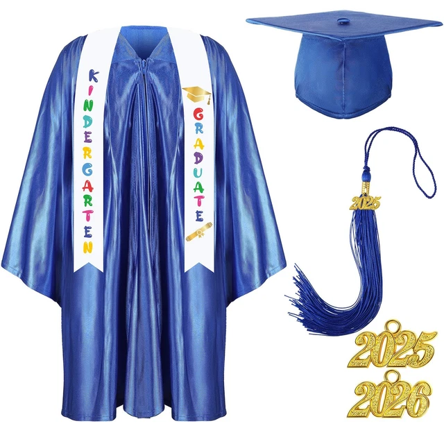 2025 PRESCHOOL, KINDERGARTEN Graduation Gown, Cap, Tassel, 2025 Charm ...