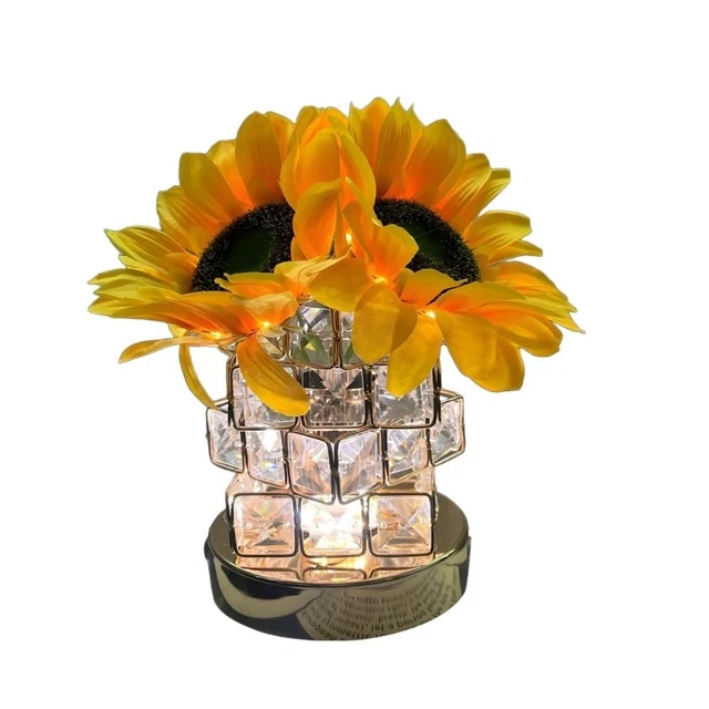 MODIFIABLE TRIPARTITION COLOR Flower Bedlight USB Rechargeable Iron ...