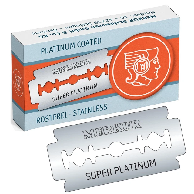 10 LAMETTE DA Barba Super Platinum EUR 23,15 - PicClick IT