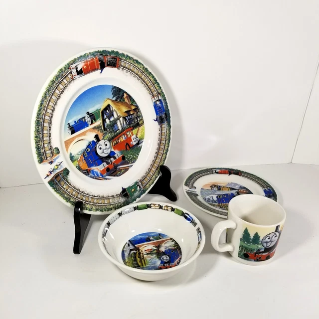 THOMAS THE TANK Engine & Friends Wedgwood 4 PC Set Plates Bowl Cup ...