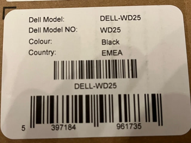 DELL PRO DOCK WD25 USB-C Docking Station with 130w Power Supply NEW ...