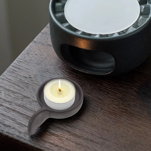 TEA LIGHT TEA Warmer Candle Stick Holder Ceramic Teapot Warmer Base Tea ...