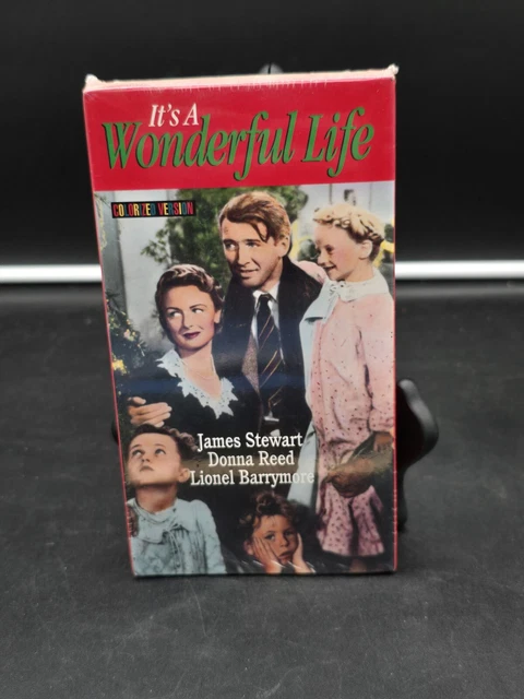 ITS A WONDERFUL Life (VHS) 1946 Colorized Version James Stewart NEW ...