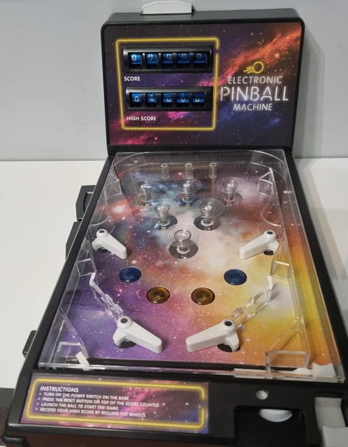 VINTAGE ELECTRONIC PINBALL Machine,Tabletop Game, Table Pinball with ...
