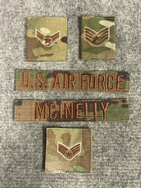 USAF UNITED STATES Air Force Rating Multicam Rank, Cap Device, Parka ...