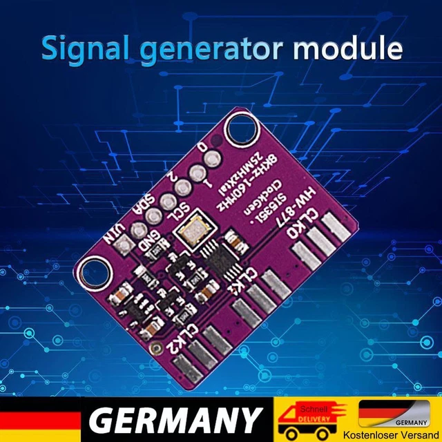 DC 3V-5V SI5351 I2C IIC generatore orologio modulo scheda breakout 8kHz ...
