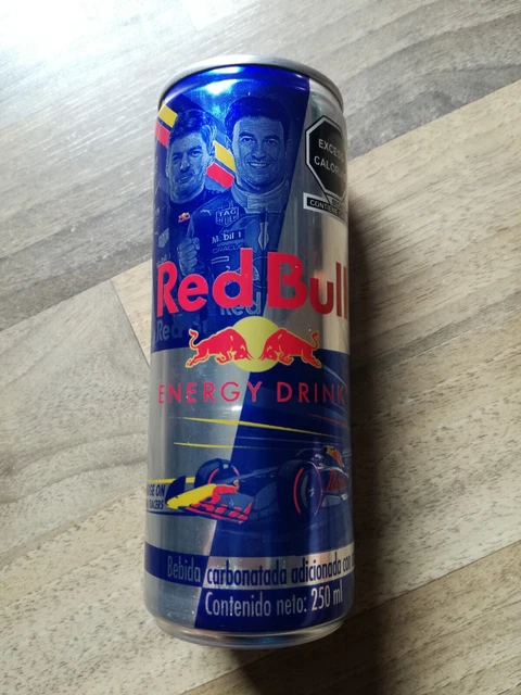 RED BULL CAN Max Verstappen Checo Perez Full Full Can Formula One F1 ...