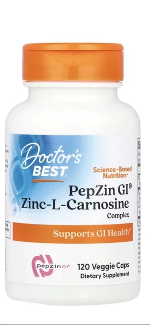 PEPZINGI, ZINC-L-CARNOSINE COMPLEX,120 Veg Capsules - Doctors Best £20. ...