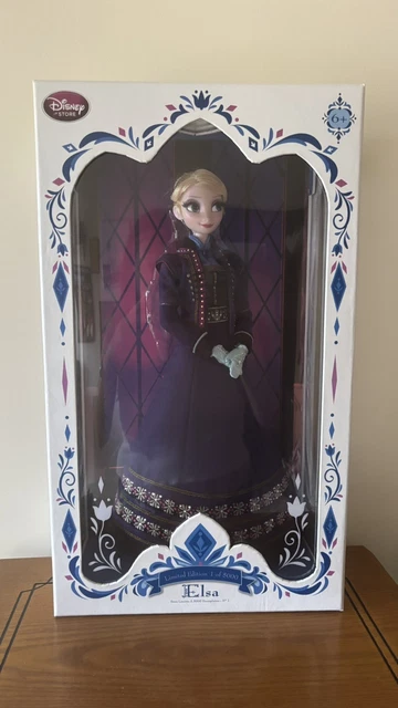 DISNEY STORE FROZEN 17" Doll Queen Elsa Purple Regal Limited Edition ...