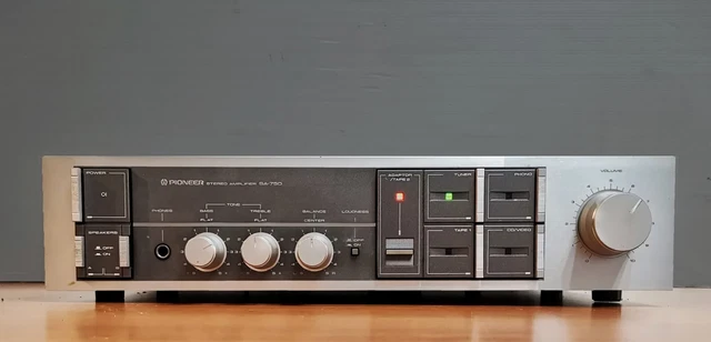 AMPLIFICATORE STEREO PIONEER SA-750 vintage stereo amplifier HI-FI anni ...