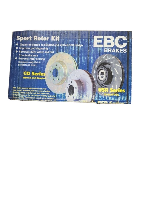 DISC BRAKE ROTOR-USR Series Sport Slotted Rotor Front EBC Brake New ...