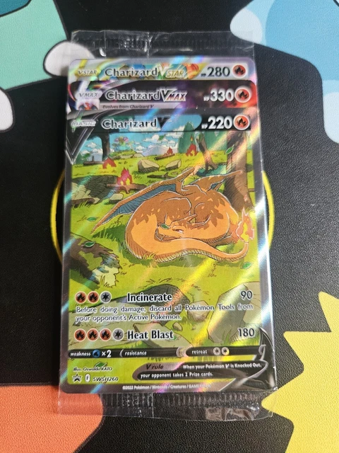 POKEMON CHARIZARD UPC Promo Cards X3 V Vstar Vmax SWSH260 SWSH261 ...