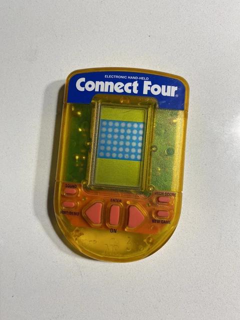 CONNECT FOUR ELECTRONIC Hand-Held Handheld 1995 Hasbro Milton Bradley ...