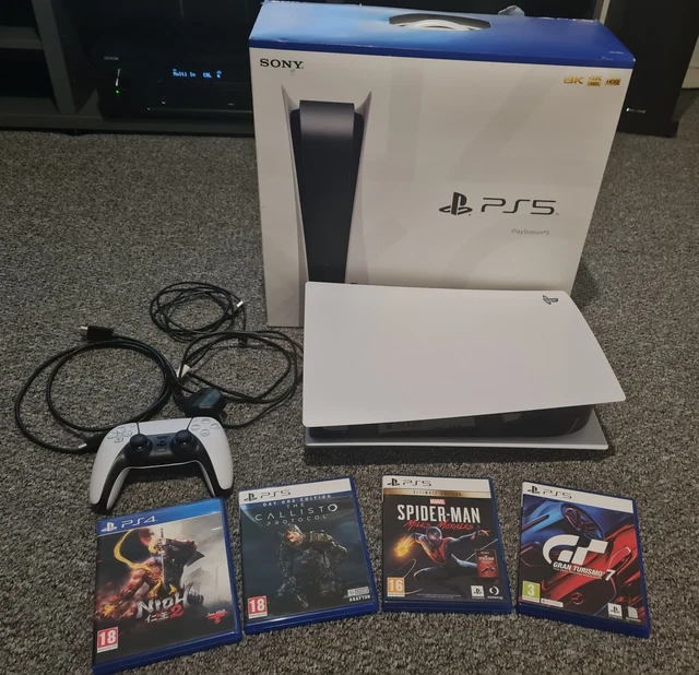 PS5 DISC EDITION Bundle With Controller And 4 Games (Boxed) Mint ...