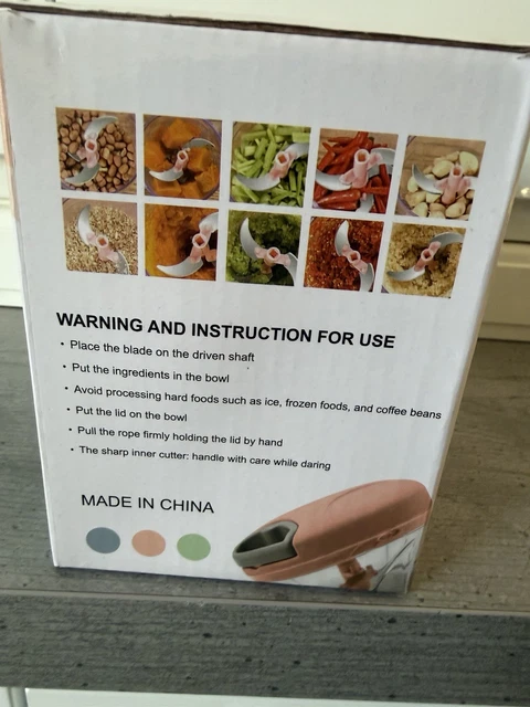EOTIA HAND CUTTER Manual Veg Chopper £8.66 - PicClick UK