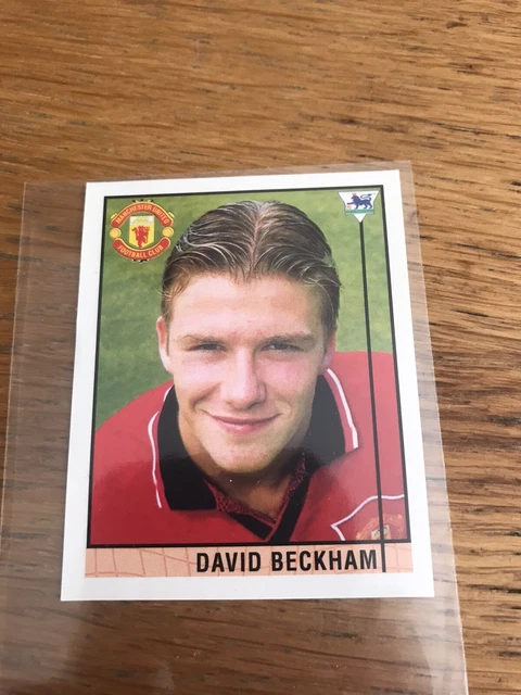 DAVID BECKHAM - Merlin Premier League 96 - rookie sticker #40 - MINT ...