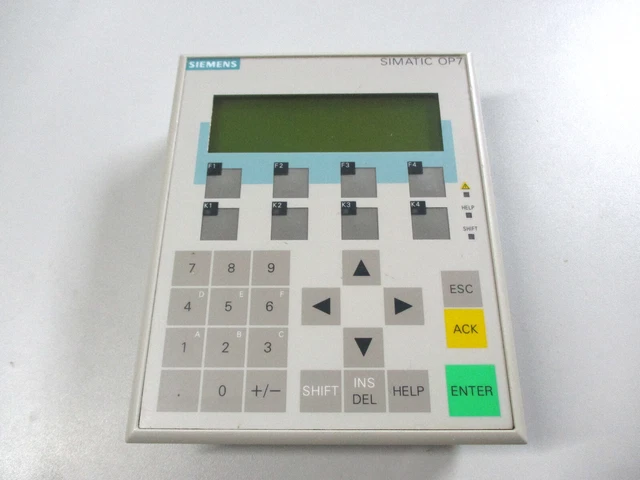 SIEMENS SIMATIC OPERATOR Panel OP7- DP 6AV3 607-1JC20-0AX1 OP 7 EUR 209 ...