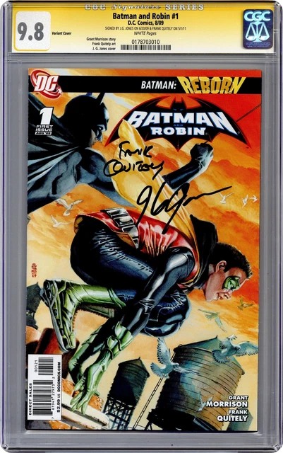 BATMAN AND ROBIN 1B Jones 1:25 variante CGC 9,8 SS Jones/quitely 2009 ...