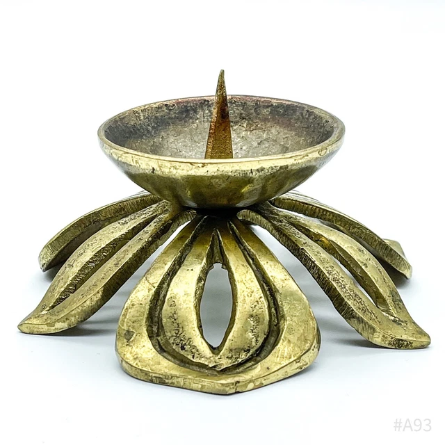 VINTAGE GALLO MESSING Kerzenhalter Kerzenständer mit Dorn aus Messing - 10x4cm EUR 75,00 ...